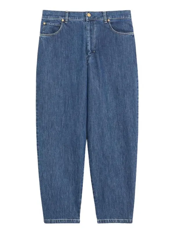 Max Mara Cotton Denim Candle-leg Jeans - Midnightblue