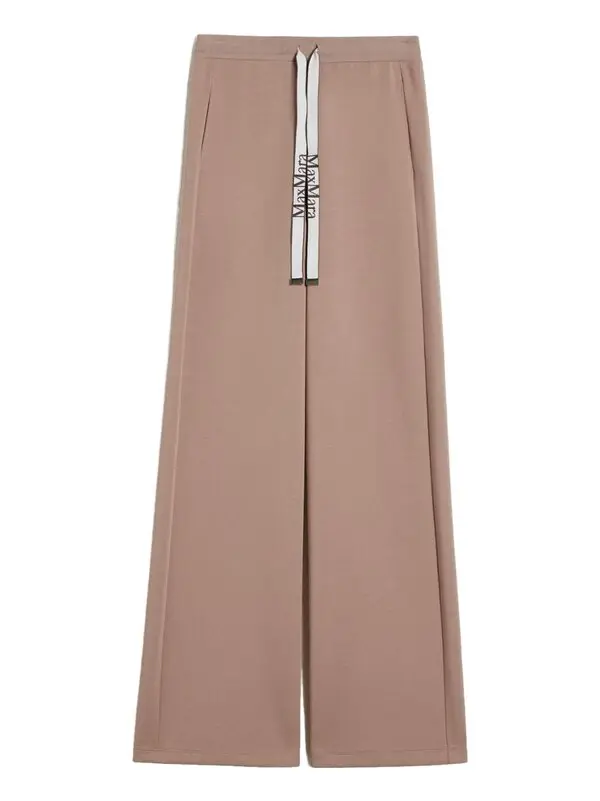 Max Mara Wide-fit Jersey Trousers - Pink