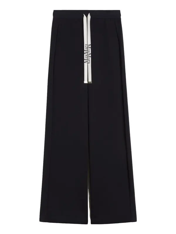 Max Mara Wide-leg Jersey Trousers - Ultramarine