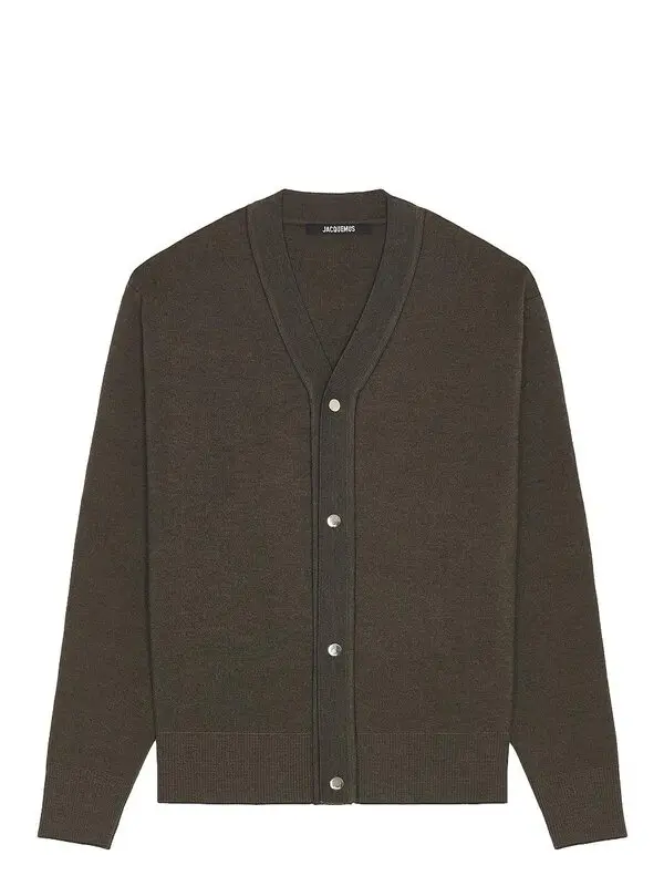 Jacquemus Le Cardigan Doppio - Multi Khaki