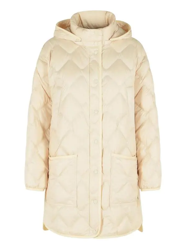 Woolrich Detachable Hooded Cape Jacket - Beige