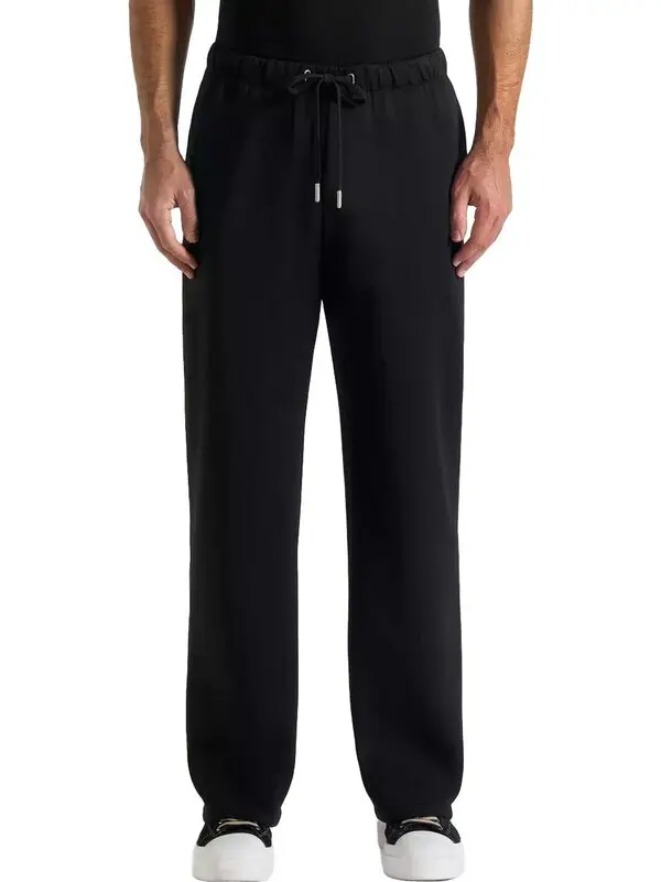 Manière De Voir Avery Logo-patch Track Pants - Black