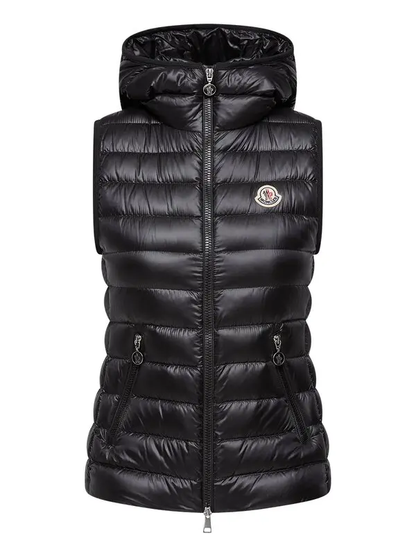 Moncler Glycosse Hooded Down Vest - Black