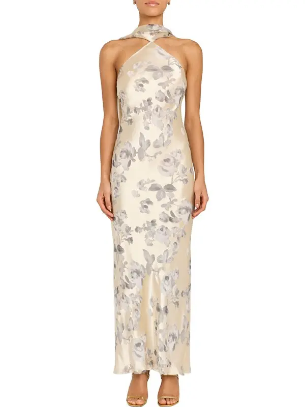 Amanda Uprichard Ashton Maxi Dress - Snow Petal