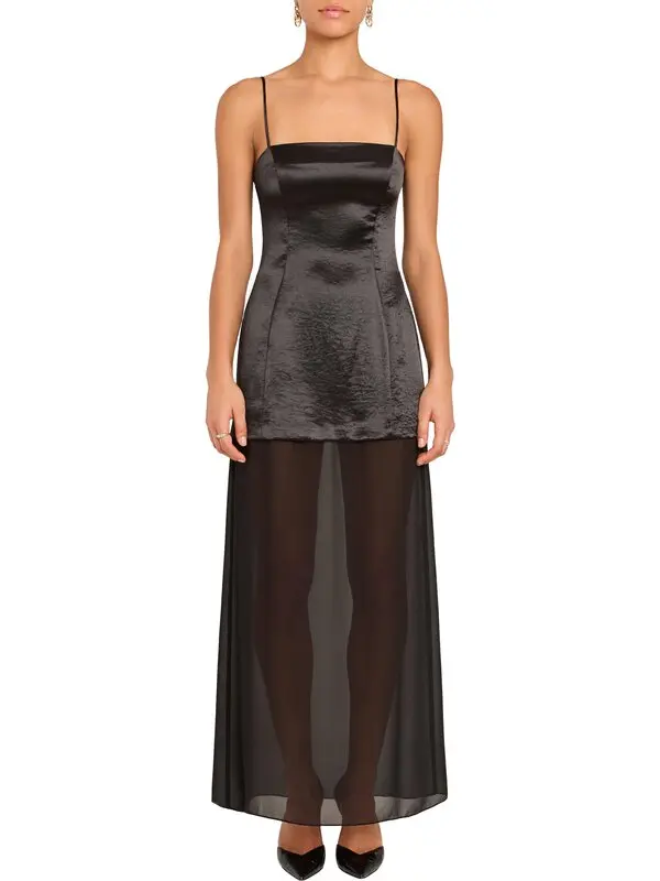 Amanda Uprichard Tabitha Maxi Dress - Black