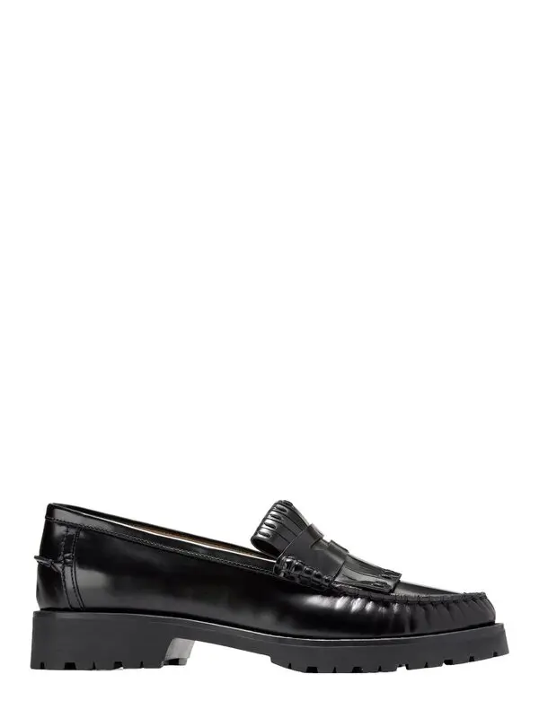 Cole Haan Treena Lug Kiltie Loafers - Black