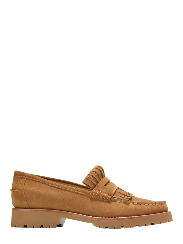 Cole Haan Treena Lug Kiltie Loafers - Golden Honey