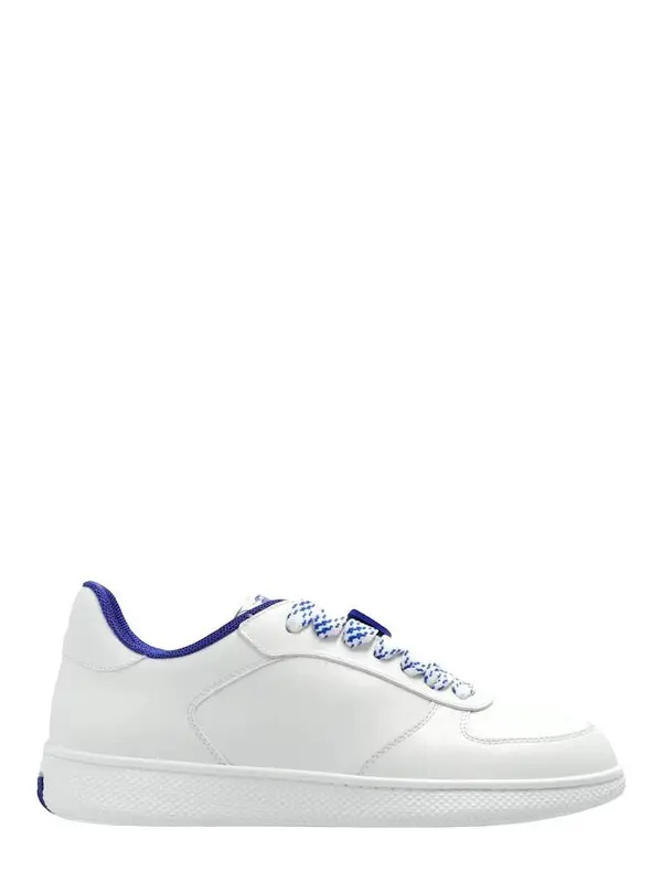 Burberry Terrace Leather Sneakers - White/blue