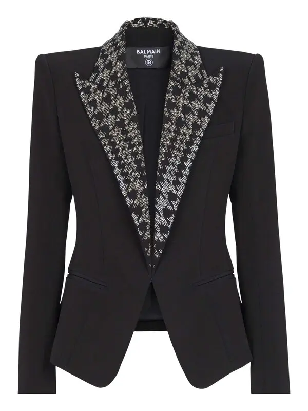 Balmain Embroidered 6-buttons Jacket - Black