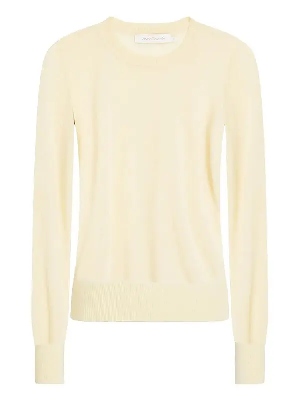 Zimmermann Cashmere Sweater - Pastel Yellow