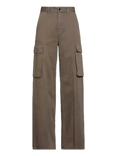 LIU •JO Cotton Blend Cargo Pants - Beige