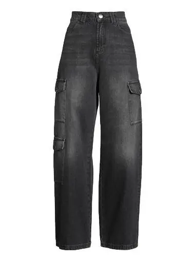 Pinko Cotton Cargo Jeans - Black
