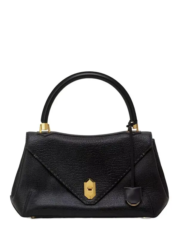 LANVIN Le Confident Leather Shoulder Bag - Black