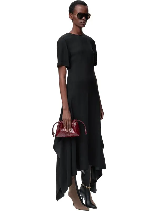 Loewe Dress In Stretch Viscose - Black