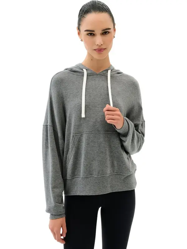 Splits59 Joey Long Sleeve Hoodie - Medium Heather Grey