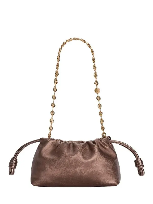 Loewe Flamenco Clutch Bag - Bronze