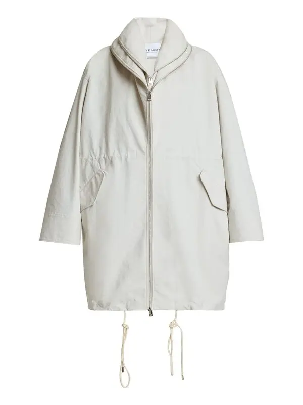 Givenchy Double Zip Shawl-collar Oversized Jacket - Light Beige
