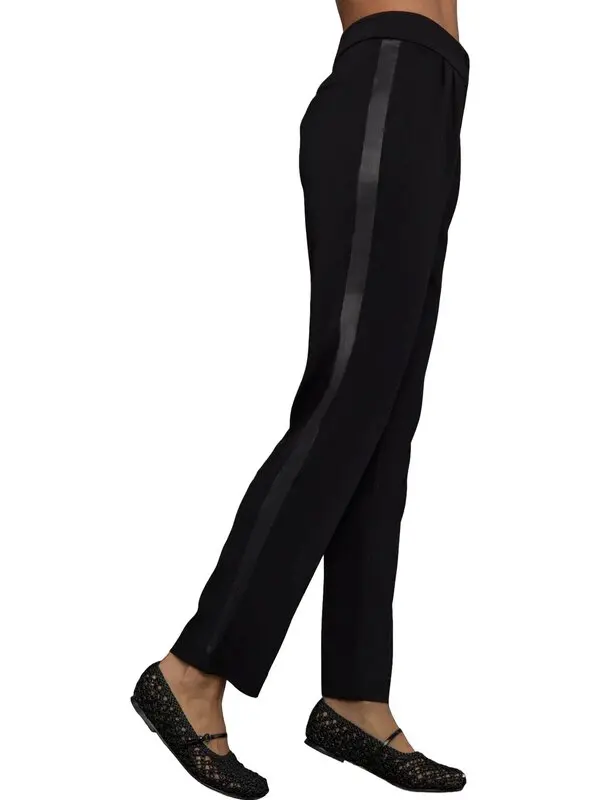 Carbon38 Tuxedo Pant In Scuba - Black