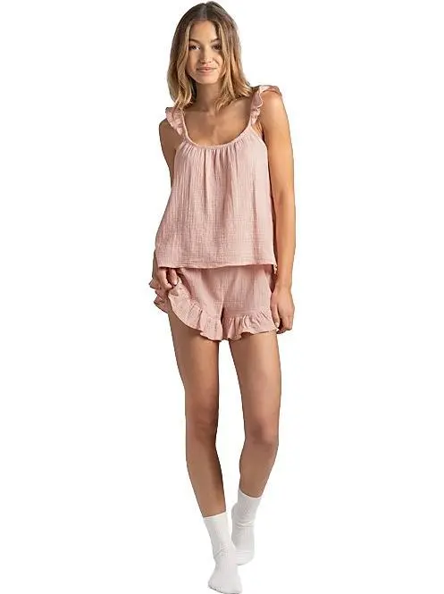 Free People Cami And Short Set - Peach