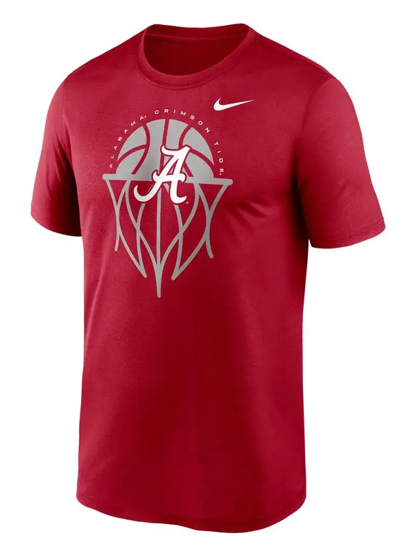 Nike Alabama Legend Basketball Icon Dri-fit College T-shirt - Red