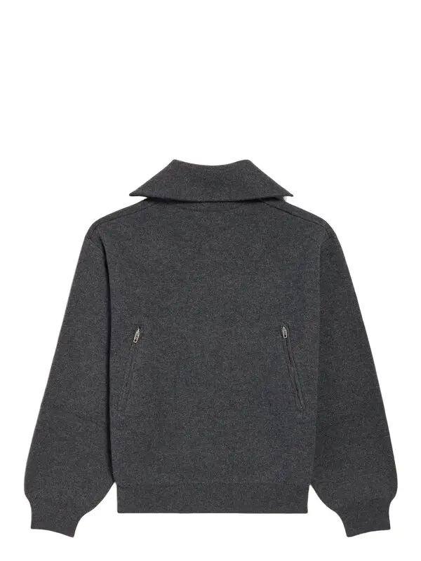 Balenciaga Back-to-front High Neck Sweater - Grey & Silver