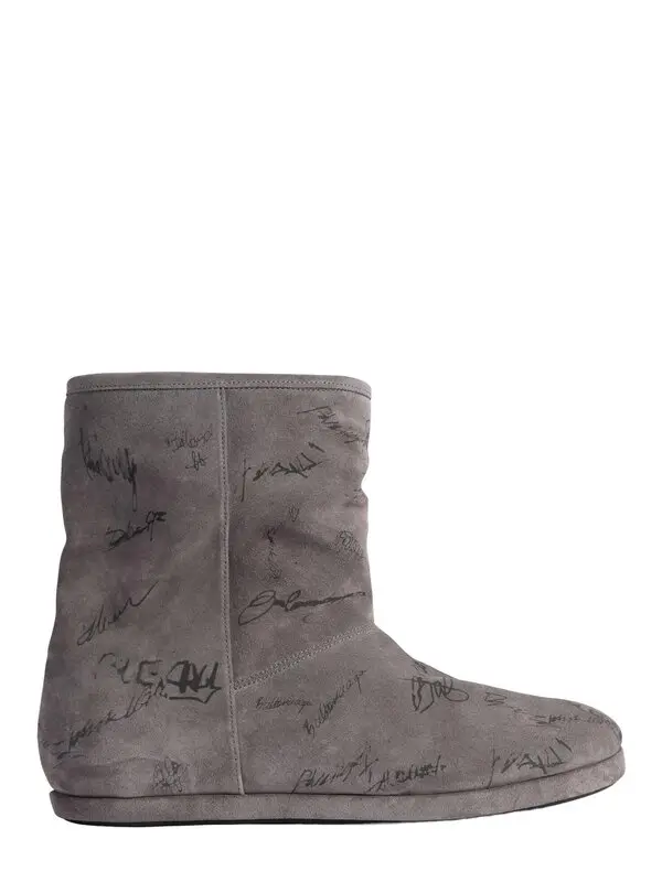 Balenciaga Alaska Soft Bootie - Grey & Silver