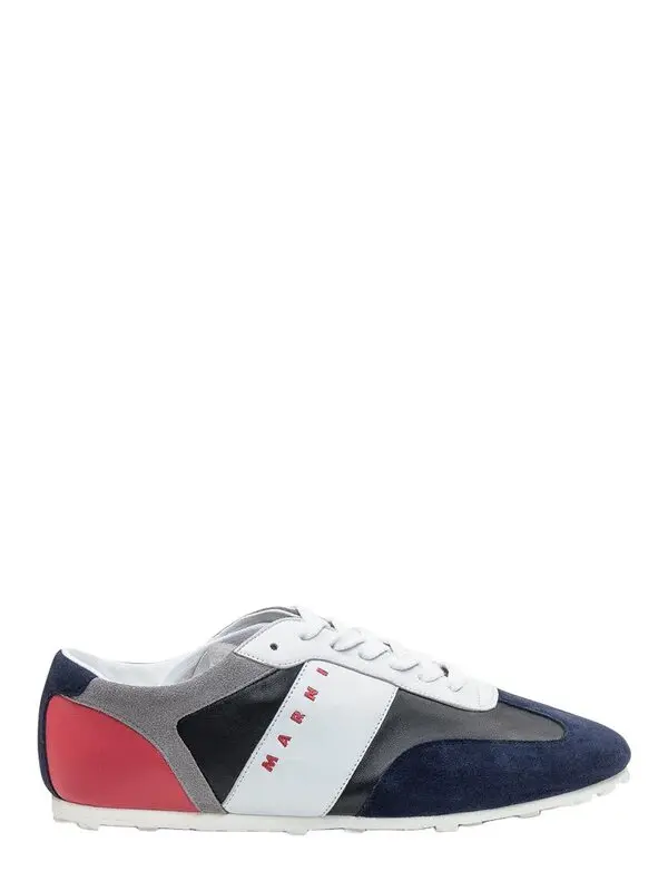 Marni Multimaterial Low Sneakers - Blue