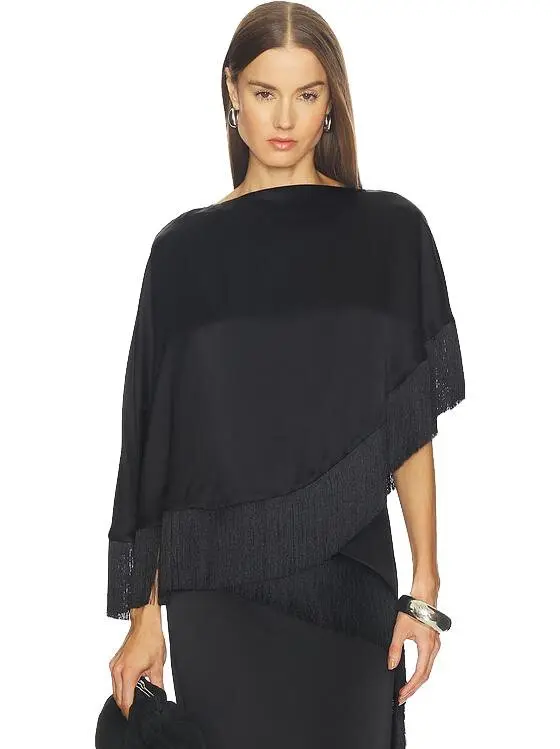 SRG Joelle Silk Top - Black
