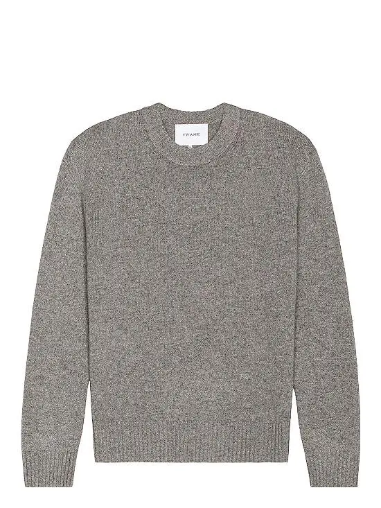 FRAME The Crew Neck Cashmere Sweater - Gris