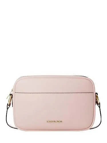 Michael Kors Jet Set Pebbled Leather Camera Crossbody Bag - Pink