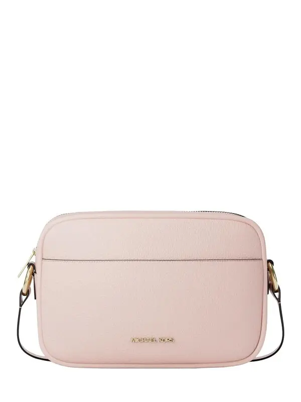 Michael Kors Jet Set Large Pebbled Leather Camera Crossbody Bag - Pink