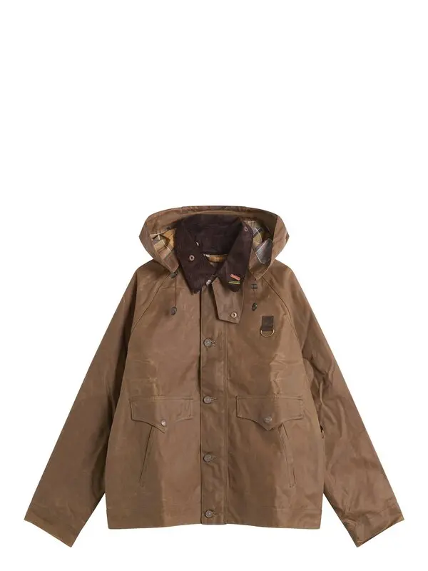 LEVI'S X Barbour Spey Jacket - Tobacco Wax W Brown Cord Collar