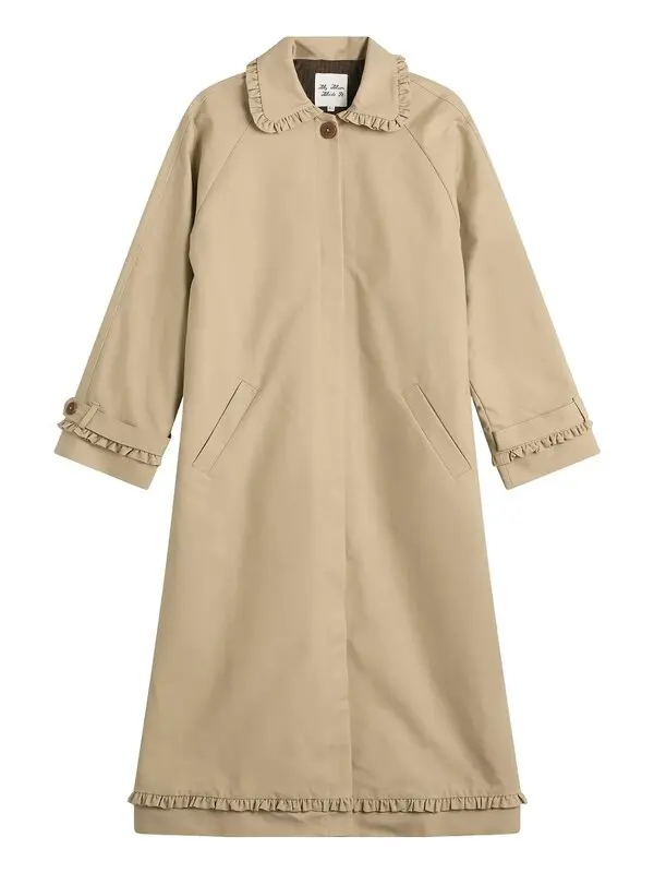 MY MUM MADE IT Tailored Gather Trench Coat - Fawn