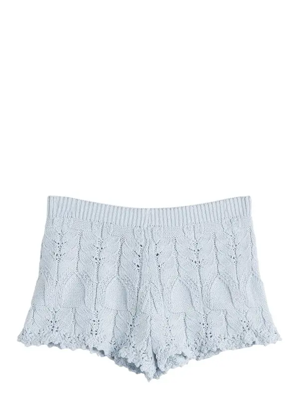 MY MUM MADE IT Lace Knit Shorts - Bluewish