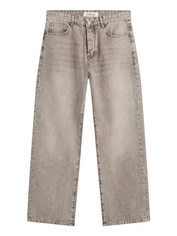 RONNING Classic Straight-leg Denim Jeans - Stripped Wash