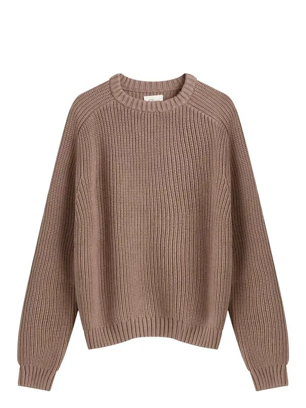 RONNING Everyday Fisherman Sweater - Walnut