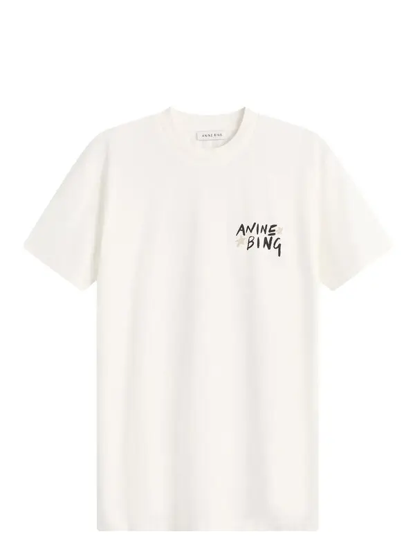 ANINE BING Walker T-shirt - Ivory