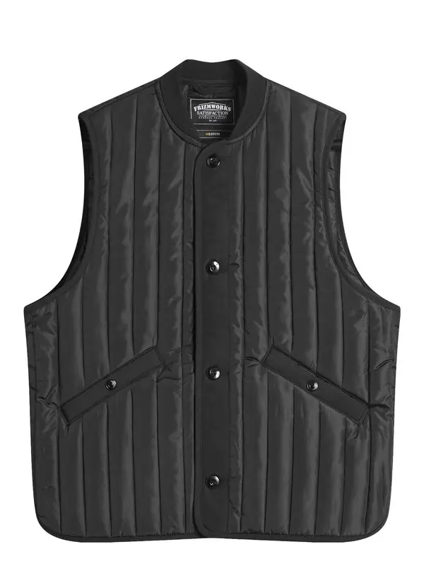FRIZMWORKS Stripe Quilted Mil Liner Vest - Black
