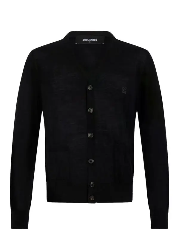 Dsquared2 V-neck Cardigan - Black