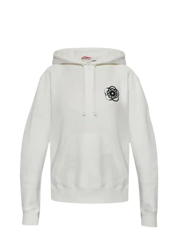 Kenzo Logo Hoodie - White