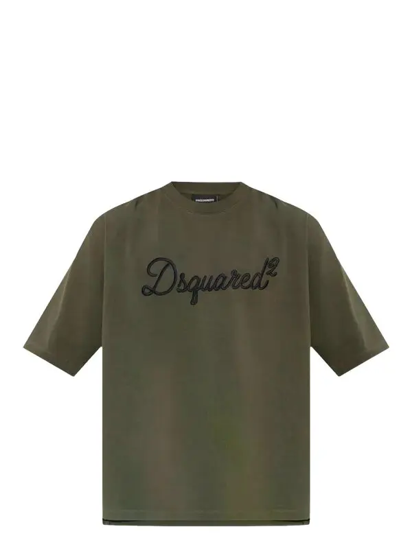 Dsquared2 Embroidered Crew-neck T-shirt - Green