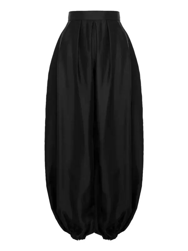 MANURI Bazar Pleated Trousers - Black