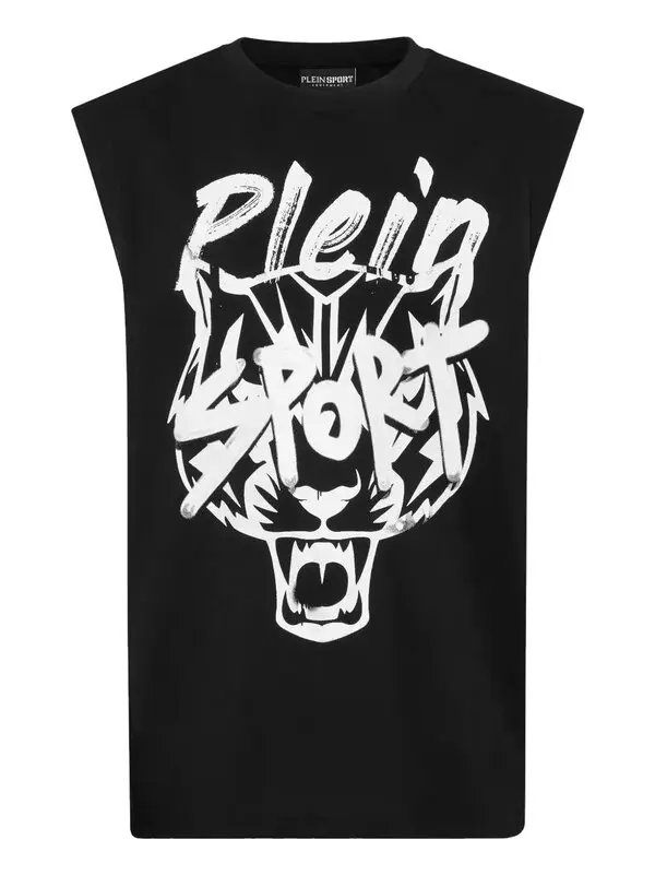 PLEIN SPORT Graphic Tanktop - Black