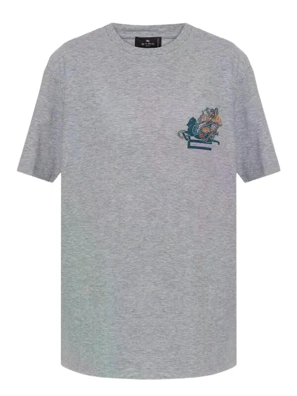 Etro Printed T-shirt - Grey