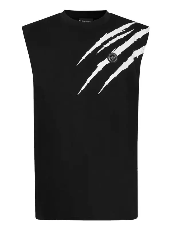 PLEIN SPORT Logo-print Tank Top - Black