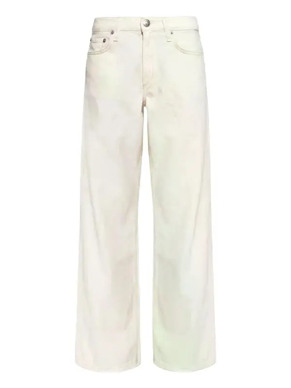 Rag & Bone Five-pocket Wide Leg Jeans - Neutrals