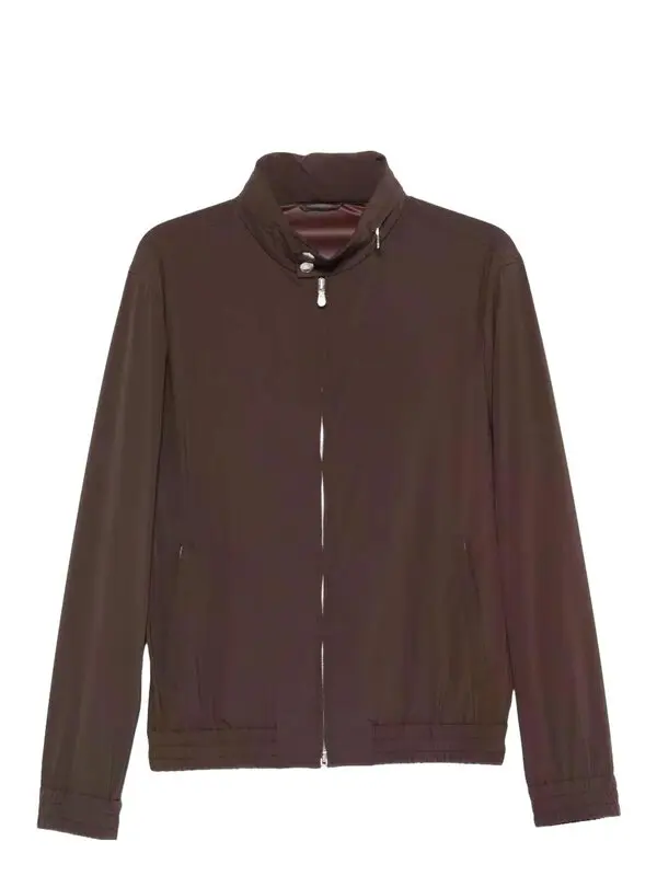 Brunello Cucinelli Zip Bomber Jacket - Brown