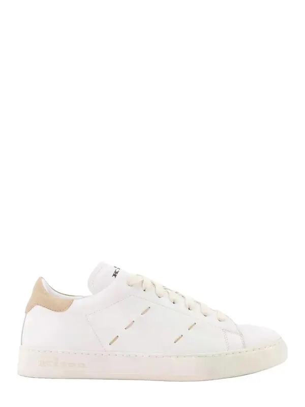 Kiton Stitch-detail Sneakers - White