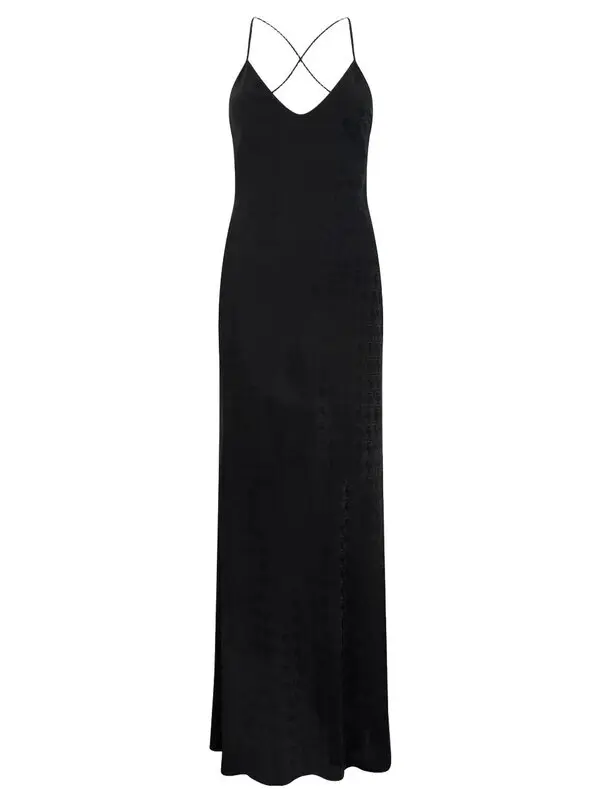 Roberto Cavalli V-neck Maxi Dress - Black