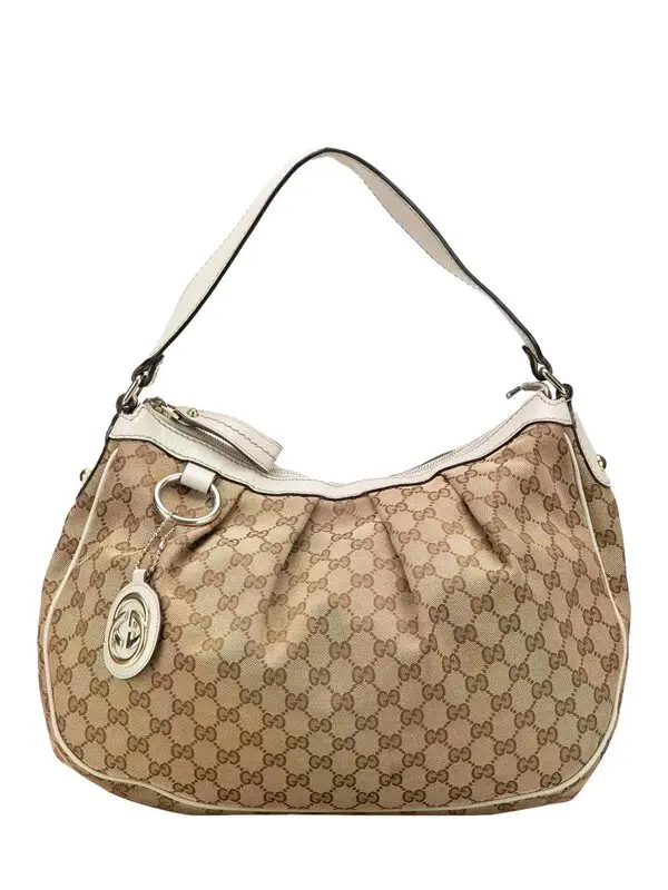 Gucci Medium Gg Canvas Sukey Shoulder Bag - Brown